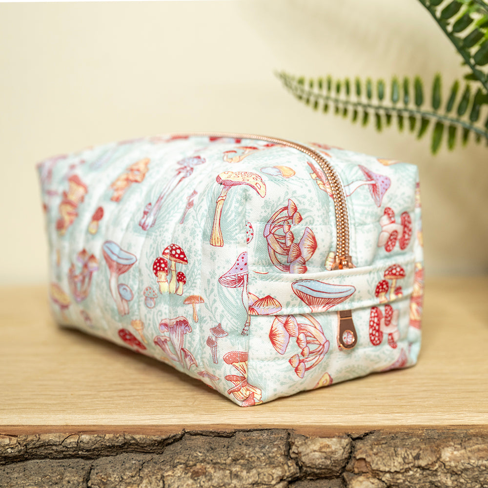 Quilted Carry-All Bag – Mushrooms – Designed by Boo